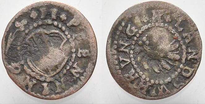Baden-Durlach 2 Pfennig Hachberger Landswehrvng Friedrich VII. Magnus ...