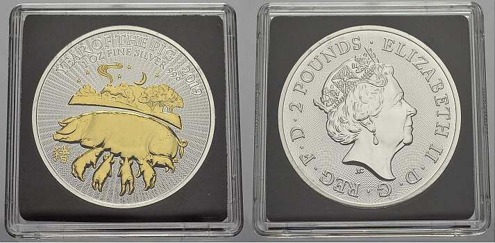 Großbritannien 2 Pounds 2019 Elisabeth II, 1952Heute. BU | MA-Shops