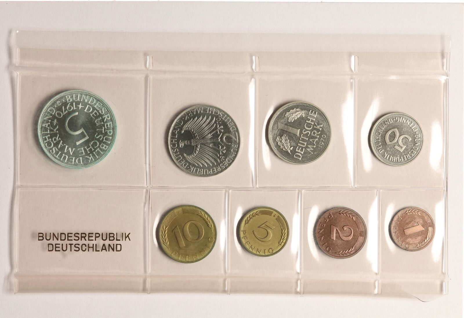 Bundesrepublik Deutschland Kursmünzensatz 1970 J Spiegelglanz | MA-Shops