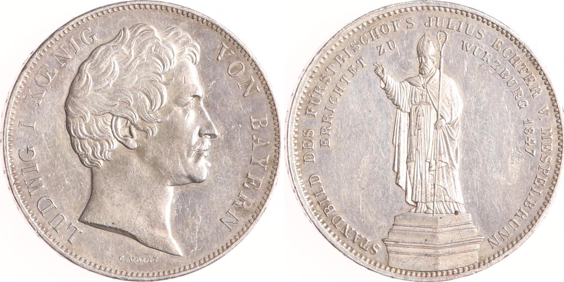 Bayern Geschichtsdoppeltaler Ludwig I. 1825-1848. VF-EF | MA-Shops