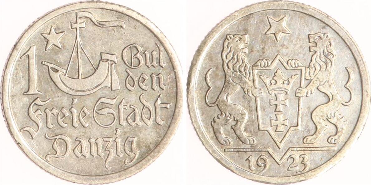 Danzig 1 Gulden 1923 VF-EF | MA-Shops