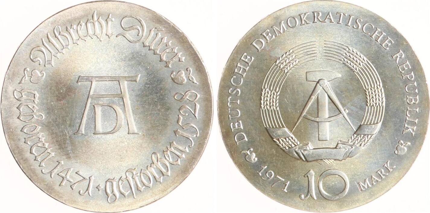 DDR 10 Mark 1971 (A) Albrecht Dürer. CH UNC | MA-Shops