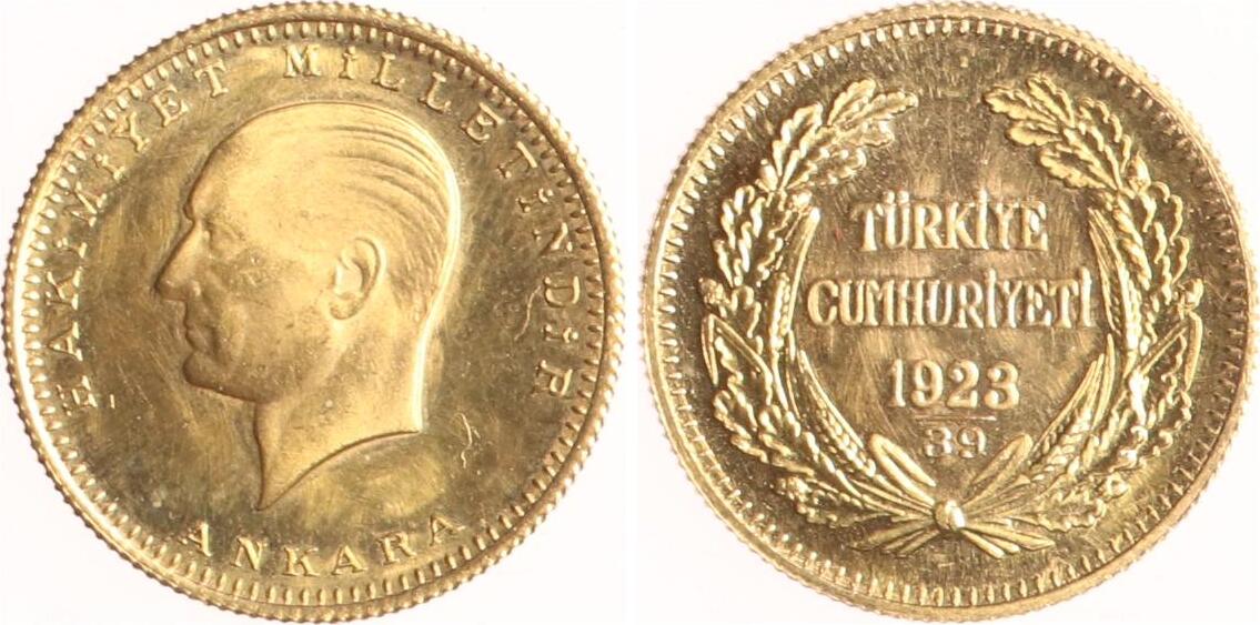 Türkei 100 Piaster 1923-39 Kemal Atatürk 1923-1938. CH UNC | MA-Shops