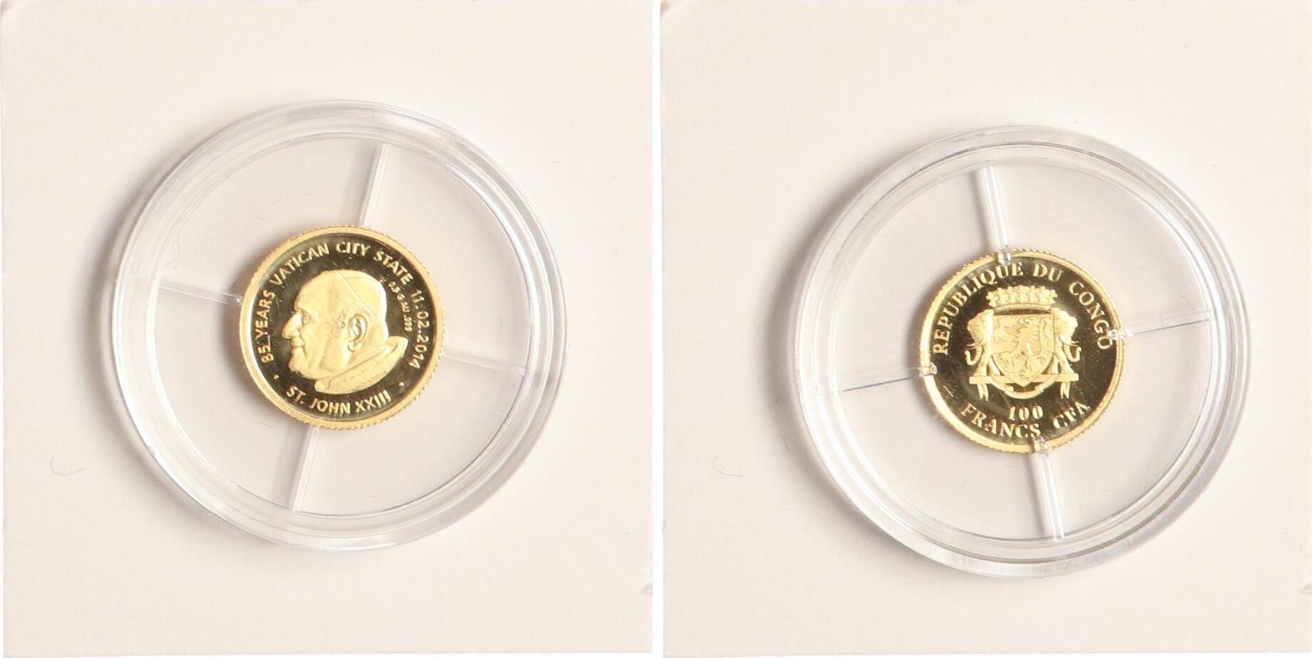 Congo 100 Francs 2014 St. John XVIII. Proof | MA-Shops