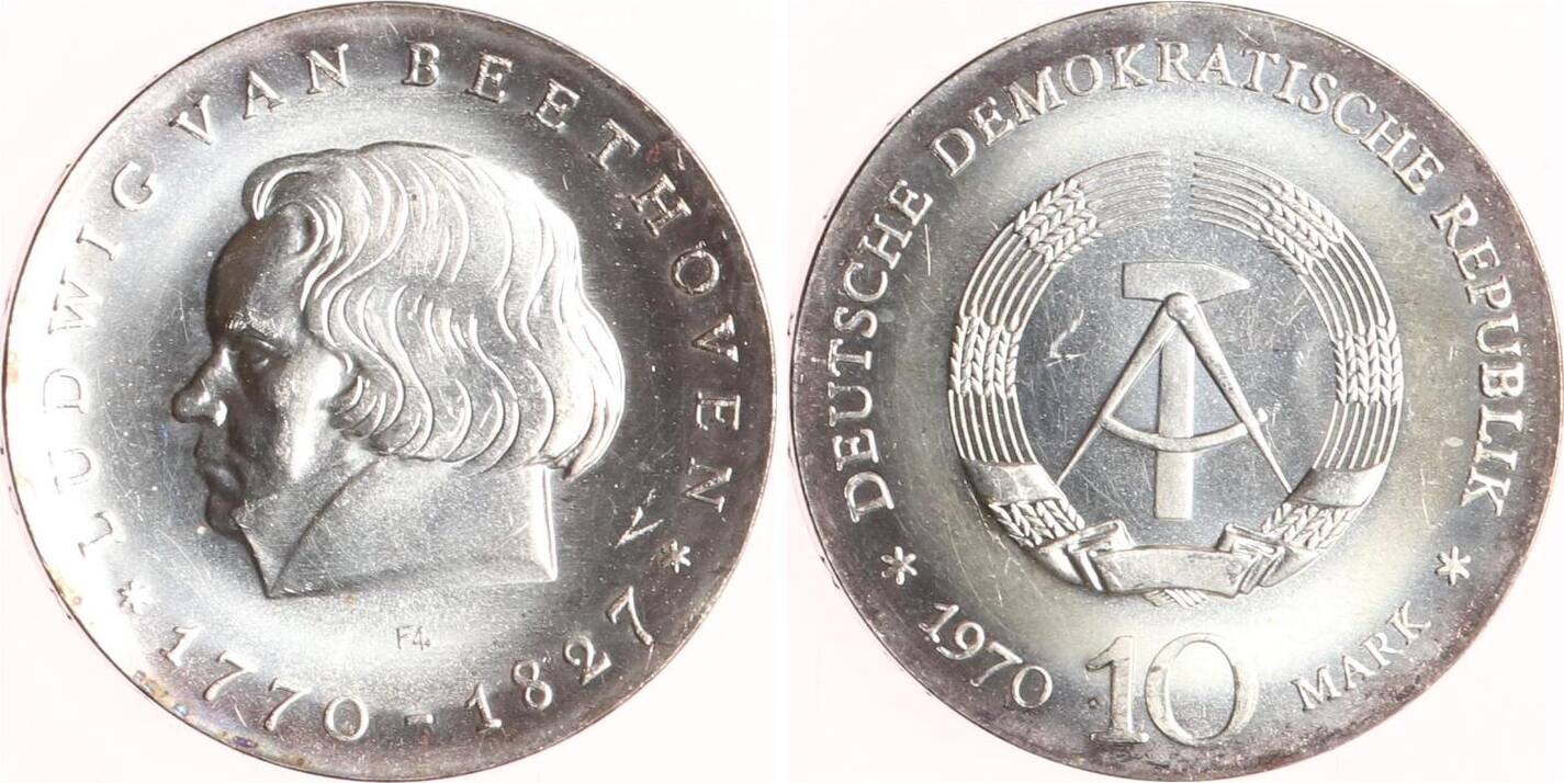 DDR 10 Mark 1970 (A) Ludwig van Beethoven. CH UNC | MA-Shops