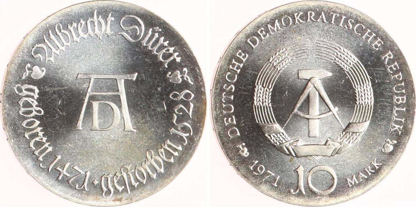 DDR 10 Mark 1971 (A) Albrecht Dürer. CH UNC | MA-Shops
