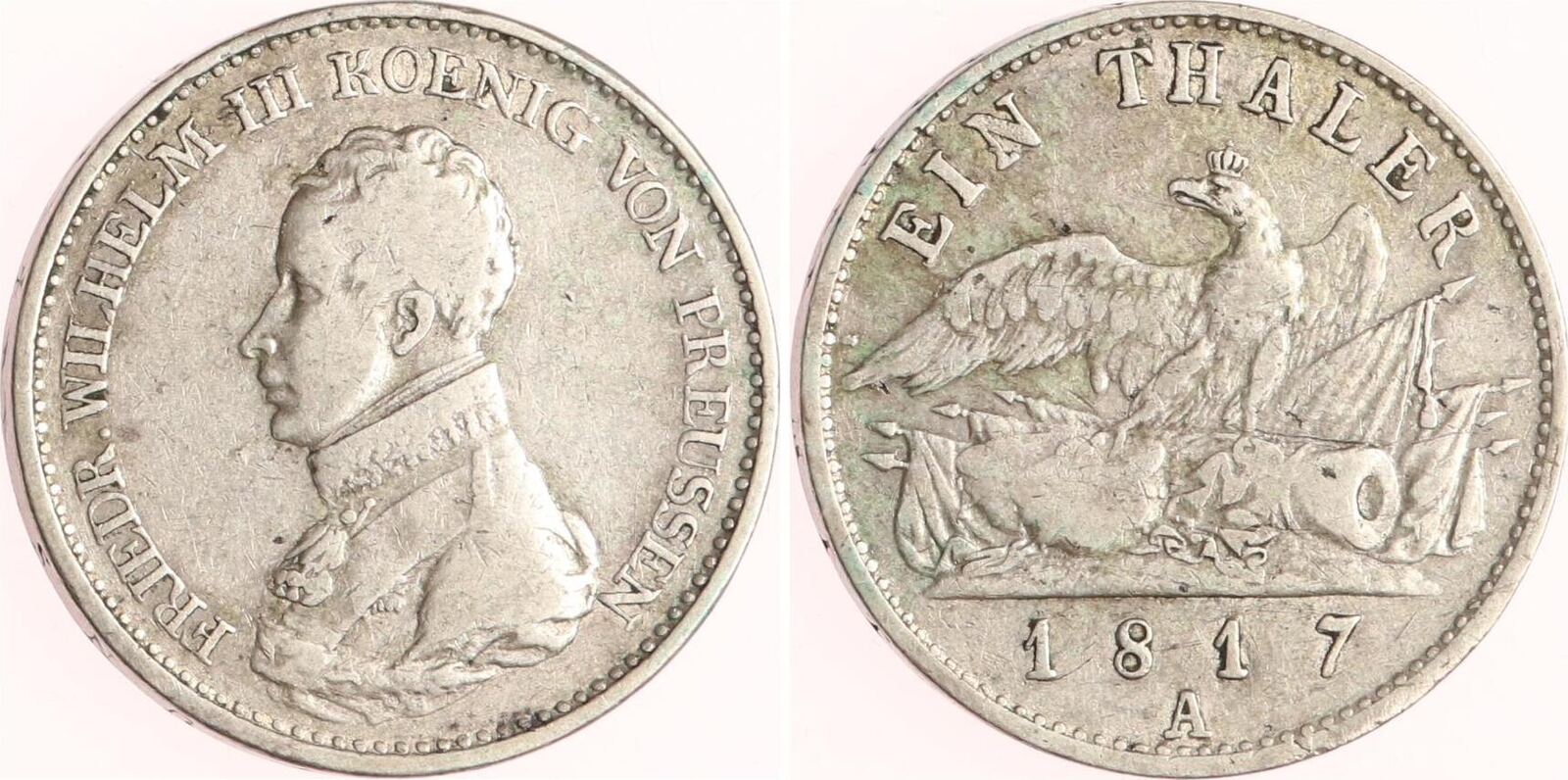 Preussen Taler 1817 A Friedrich Wilhelm III. 1797-1840. VF | MA-Shops