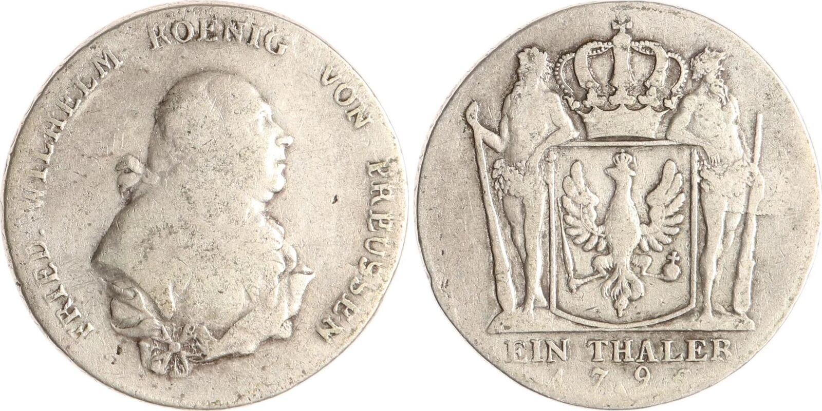 Preussen Taler 1795 A Friedrich Wilhelm II. 1786-1797. F/VF | MA-Shops