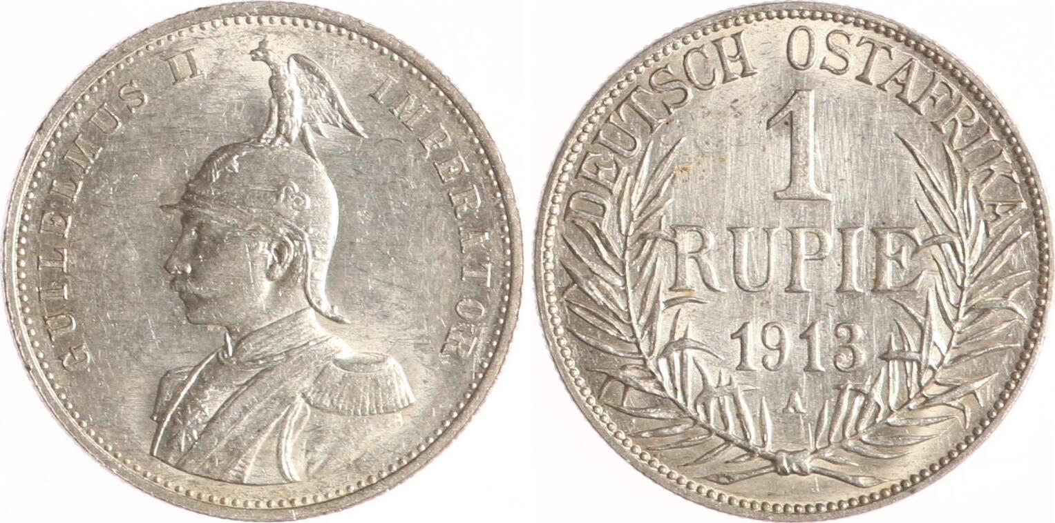 Deutsch-Ostafrika 1 Rupie 1913 A EF | MA-Shops