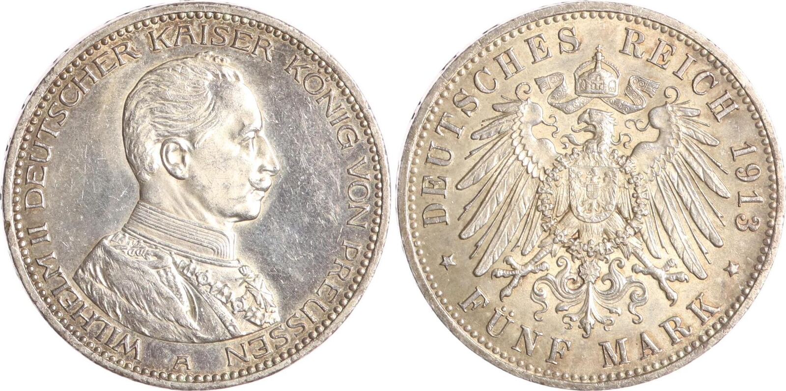 Preussen 5 Mark 1914 A Wilhelm II. 1888-1918. EF | MA-Shops