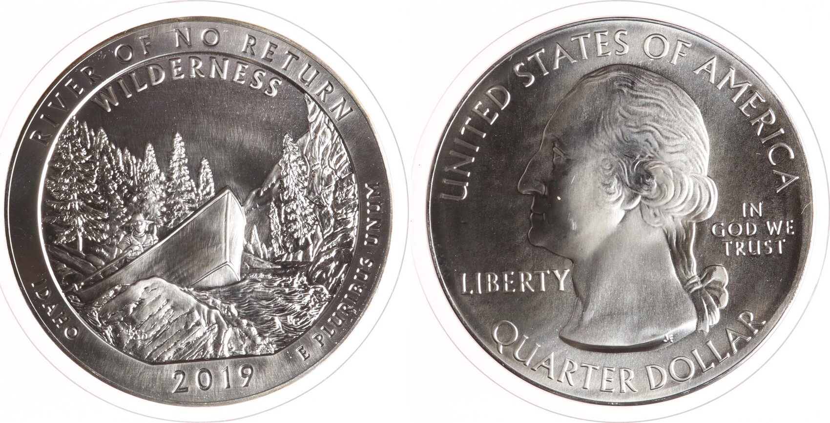 USA Quarter Dollar 2019 5 Unzen Silber - Idaho - Wilderness. BU | MA-Shops
