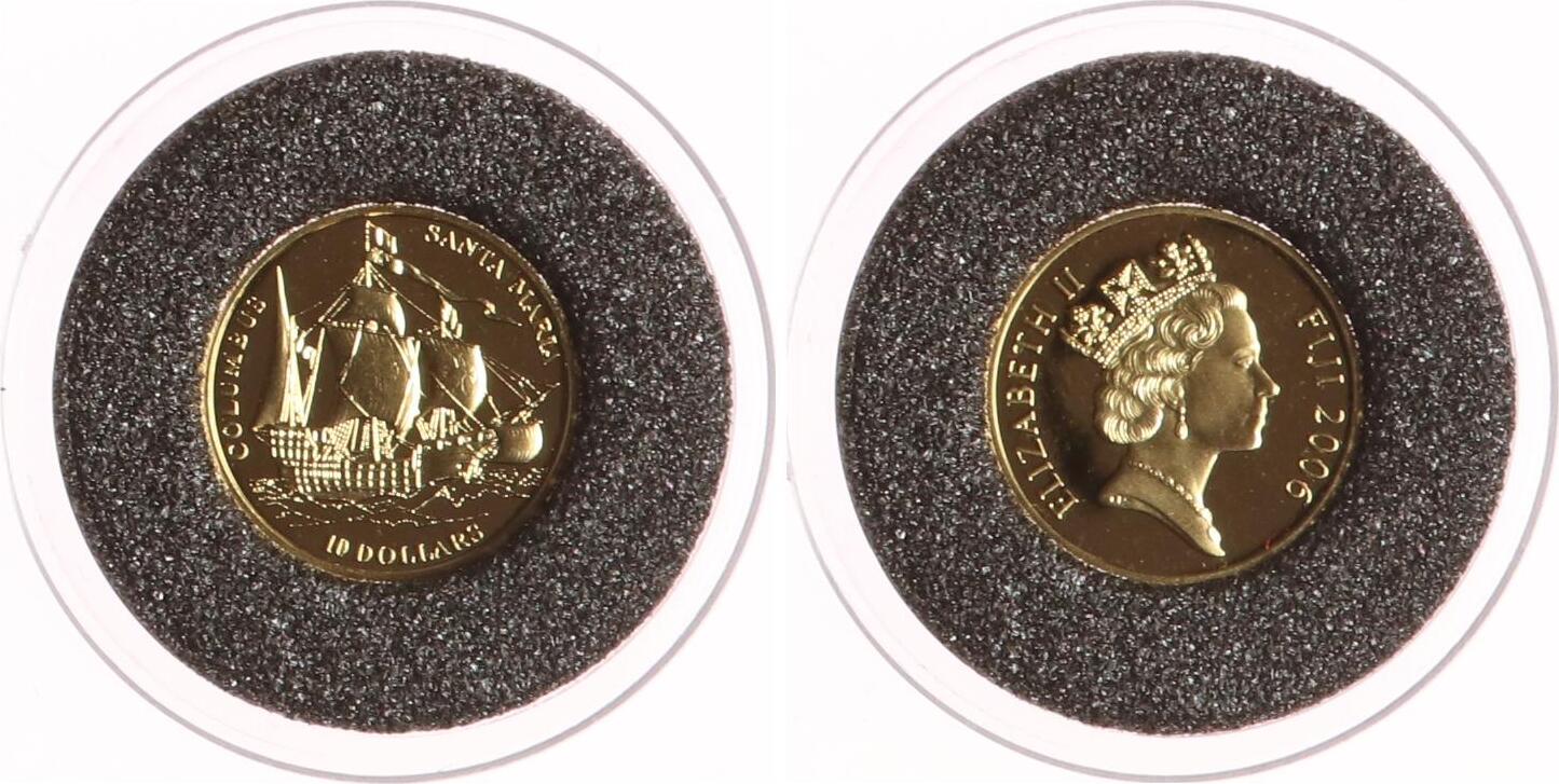 Fiji 10 Dollars 2006 Santa Maria. Proof | MA-Shops