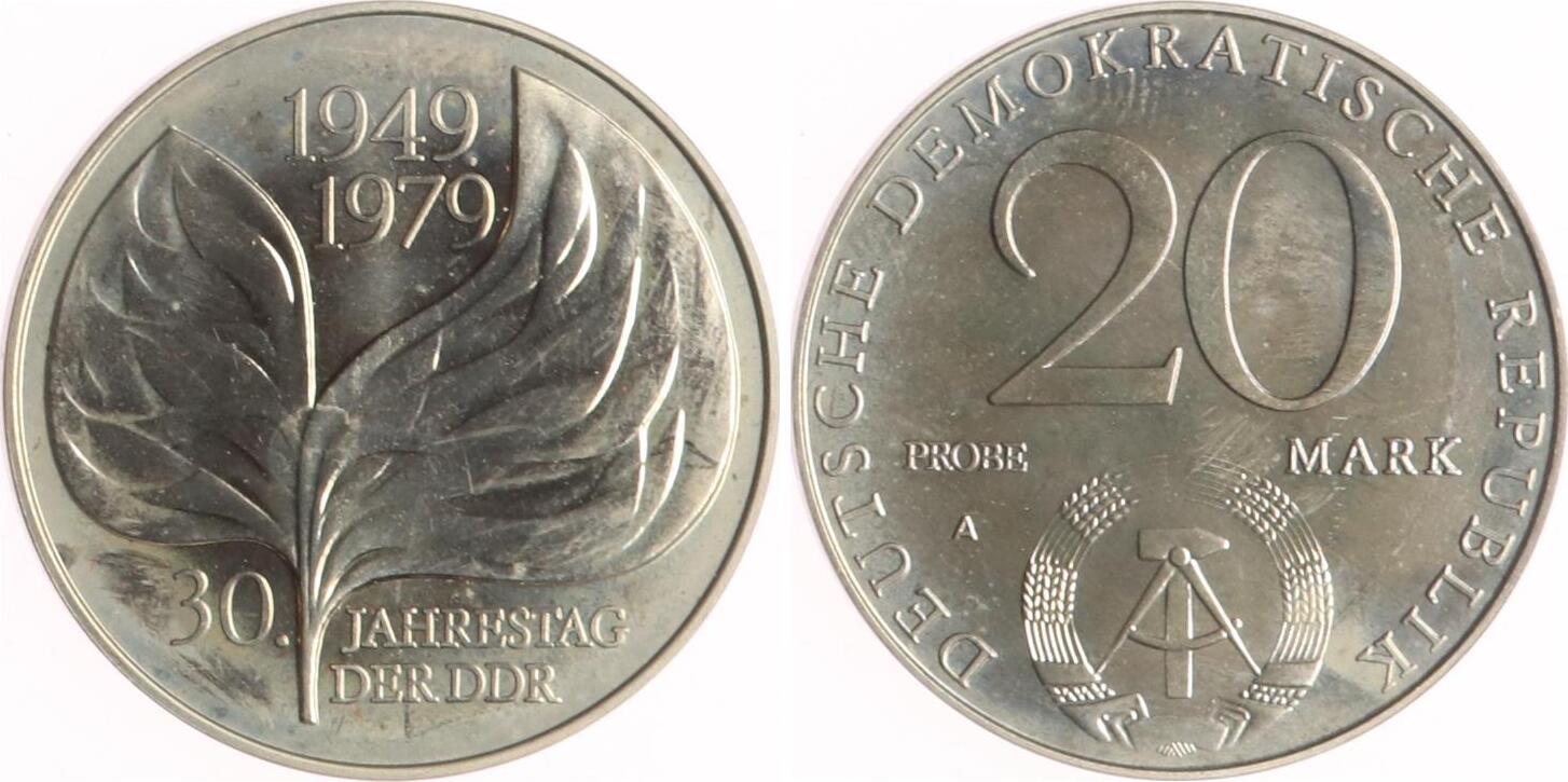 20 Mark o.J. 30 Jahre DDR. CH UNC | MA-Shops