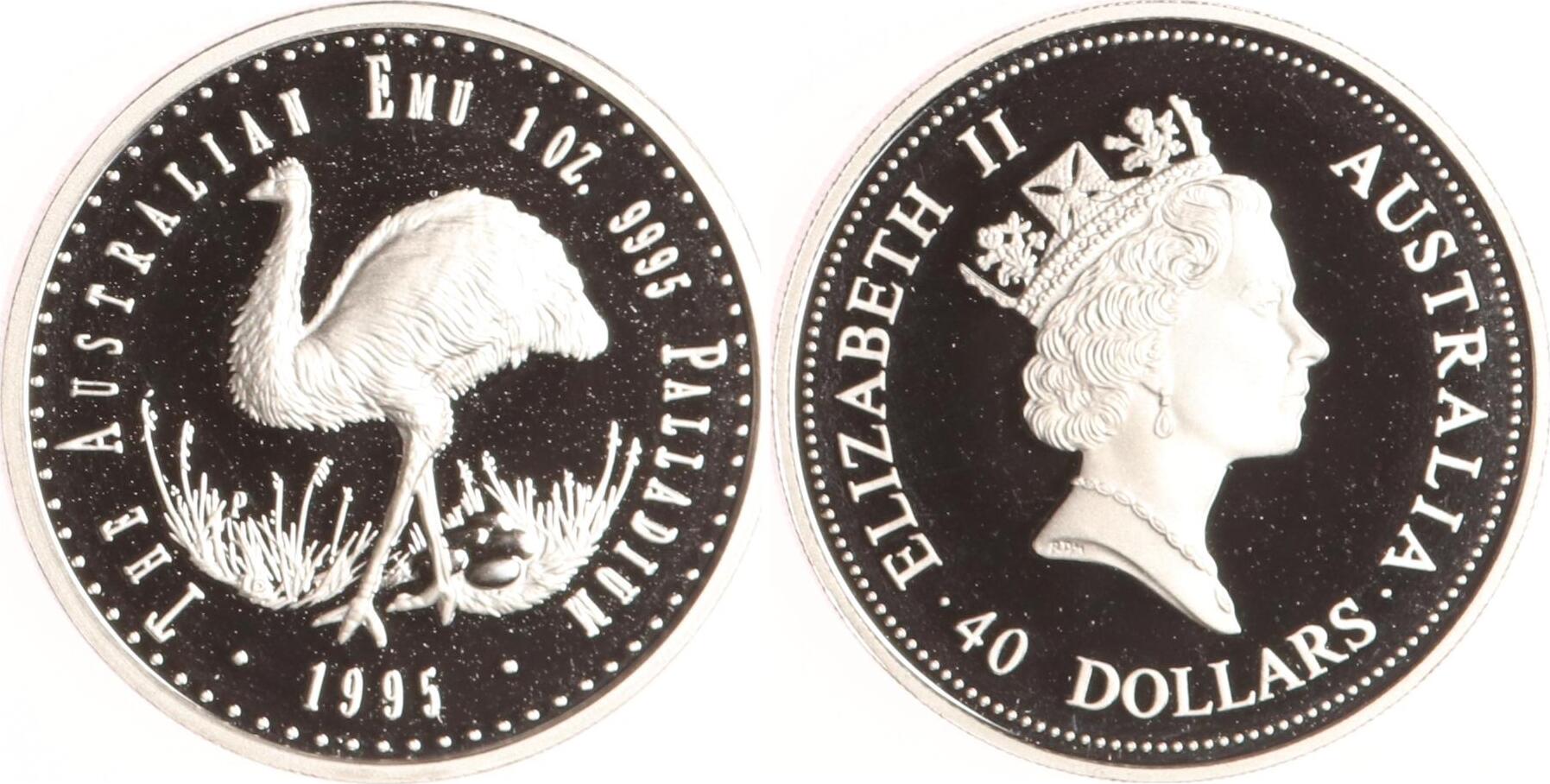 Australien 40 Dollars 1995 Emu. Proof | MA-Shops