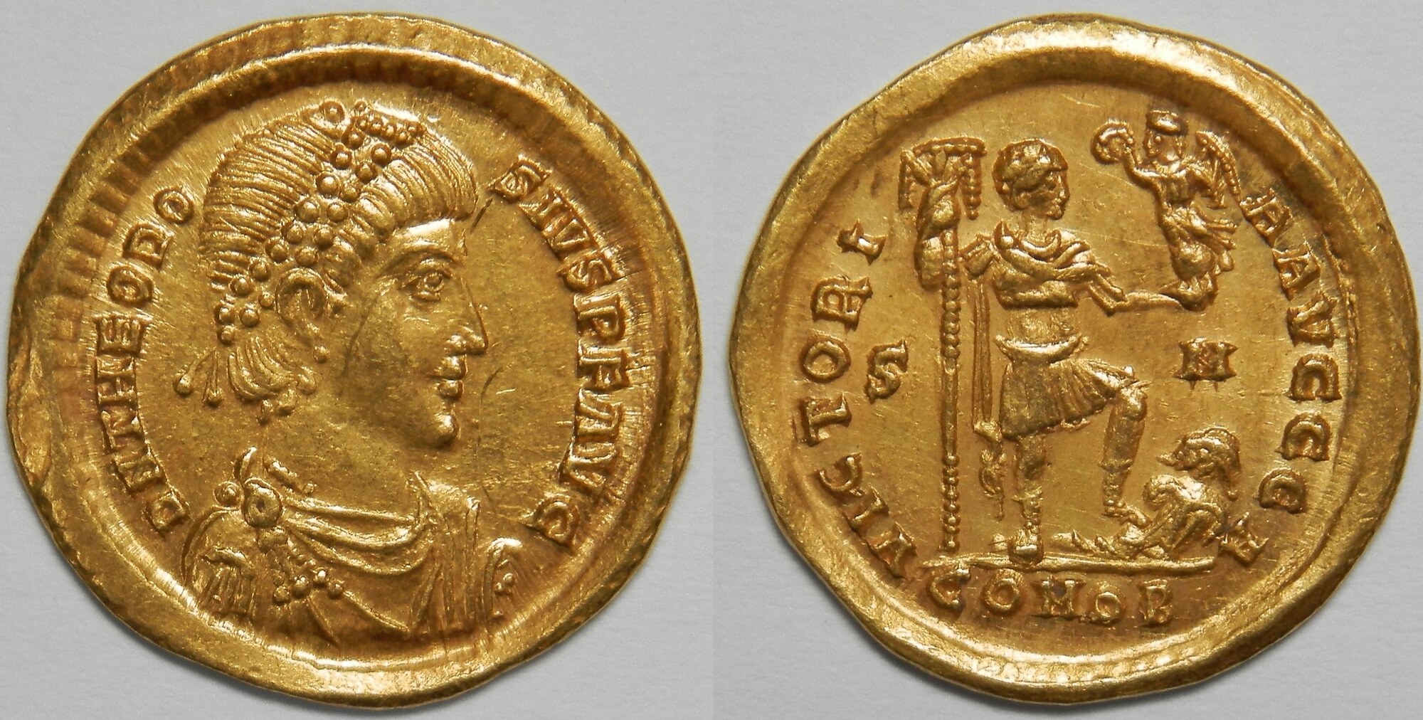 Roman Empire AV Solidus AD 393-395 Theodosius I gXF | MA-Shops