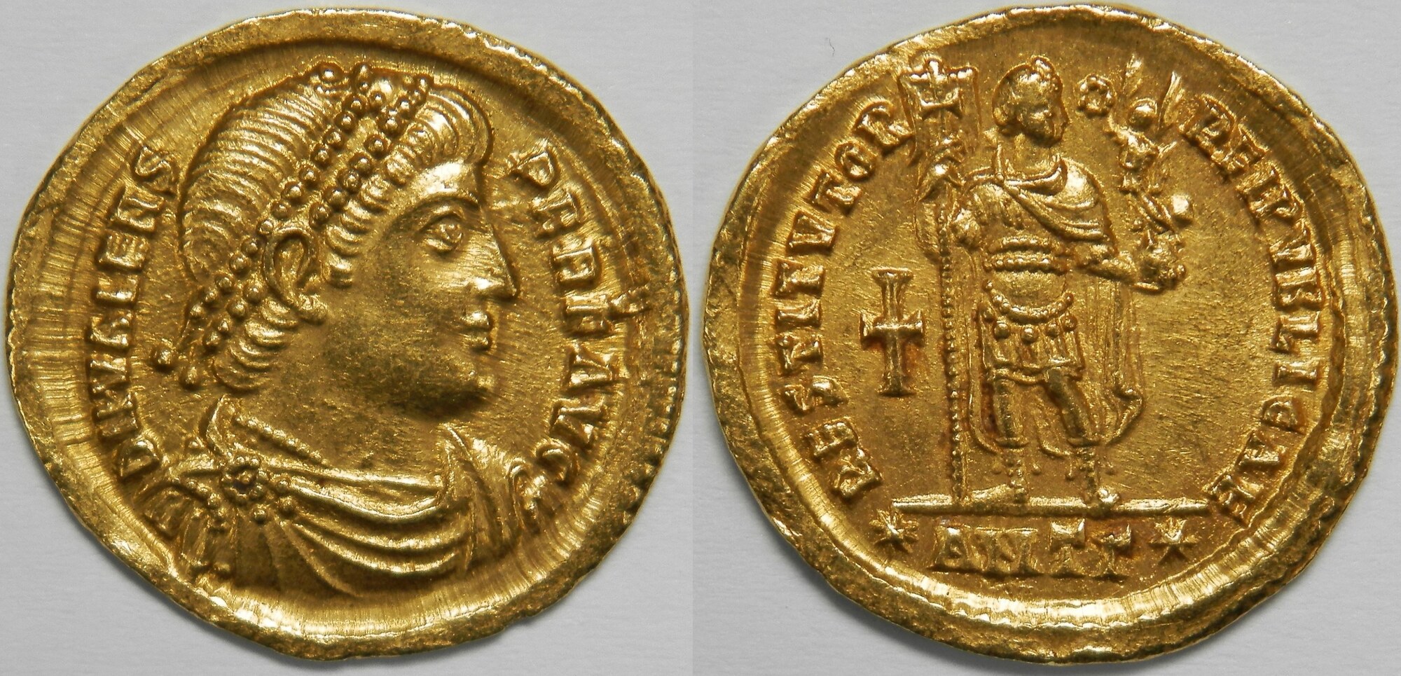 Roman Empire AV Solidus AD 364 Valens gXF | MA-Shops