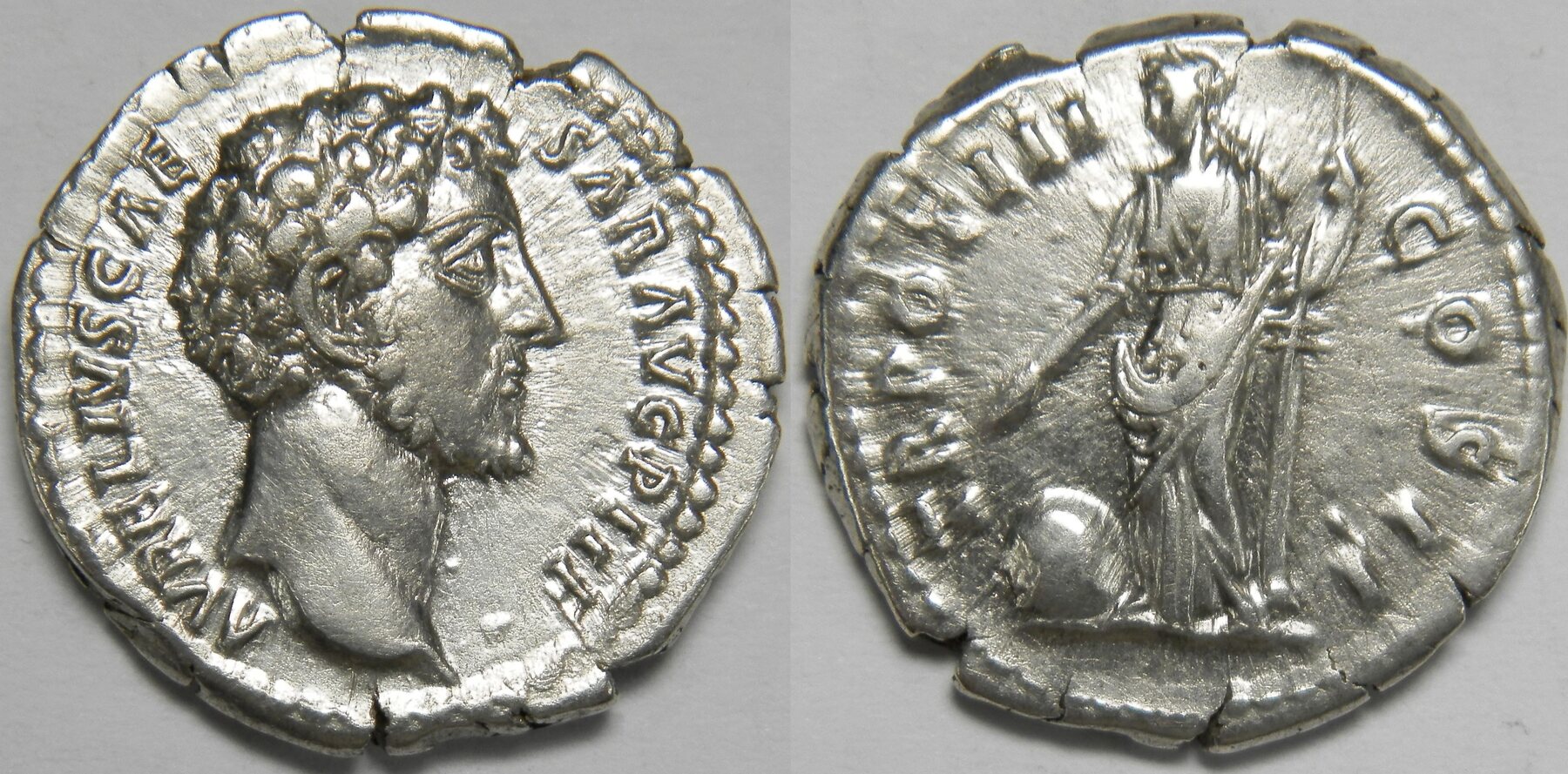 Roman Empire AR Denarius AD 145-147 Marcus Aurelius as Caesar aXF | MA ...