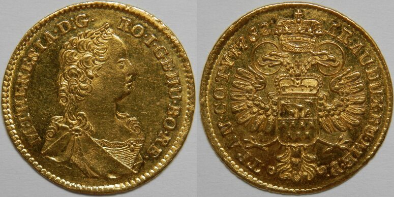 Principality of Transylvania AV Dukat 1762 Maria Theresia aUNC | MA-Shops