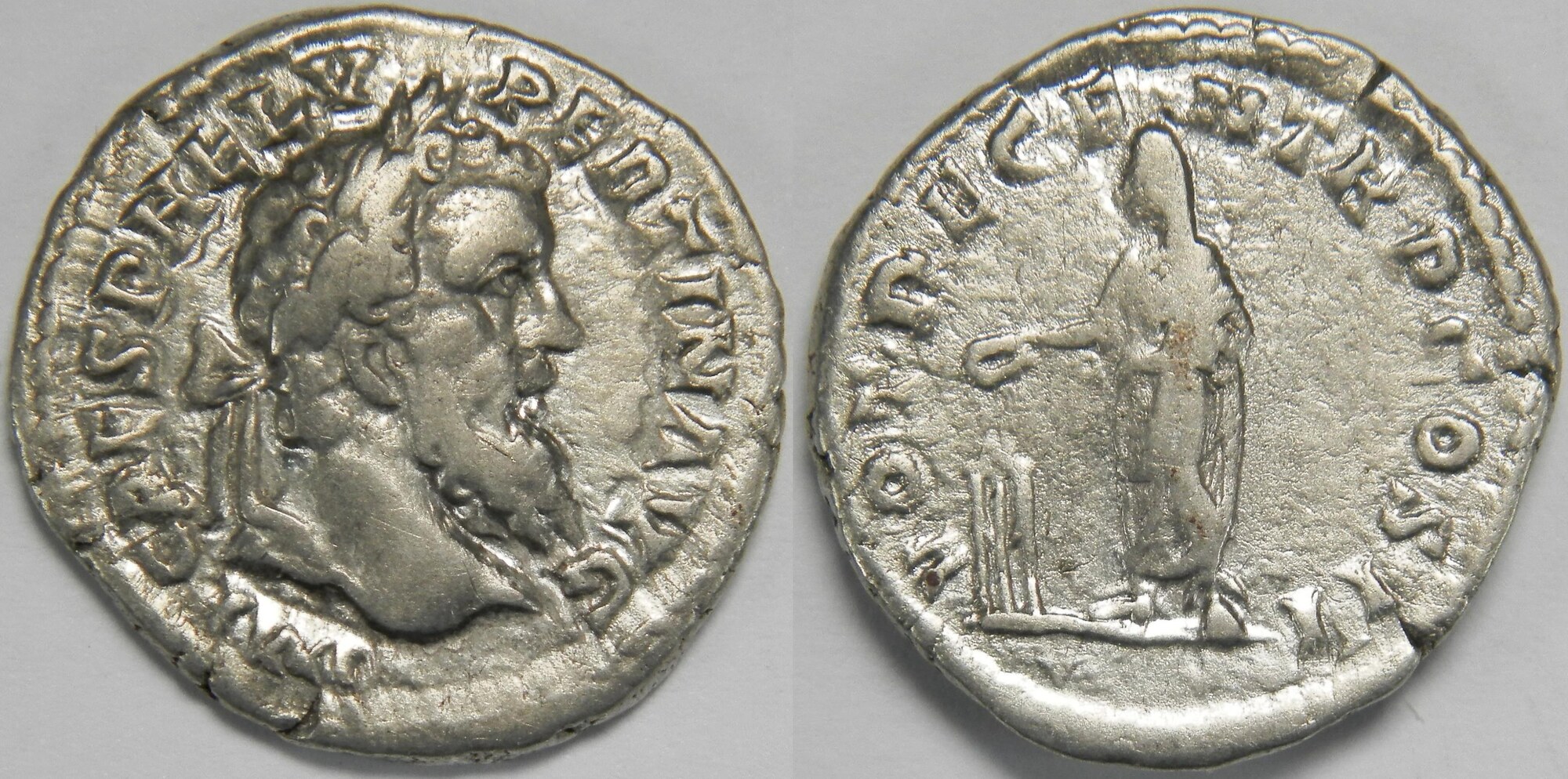 Roman Empire AR Denarius AD 193 Pertinax VF | MA-Shops