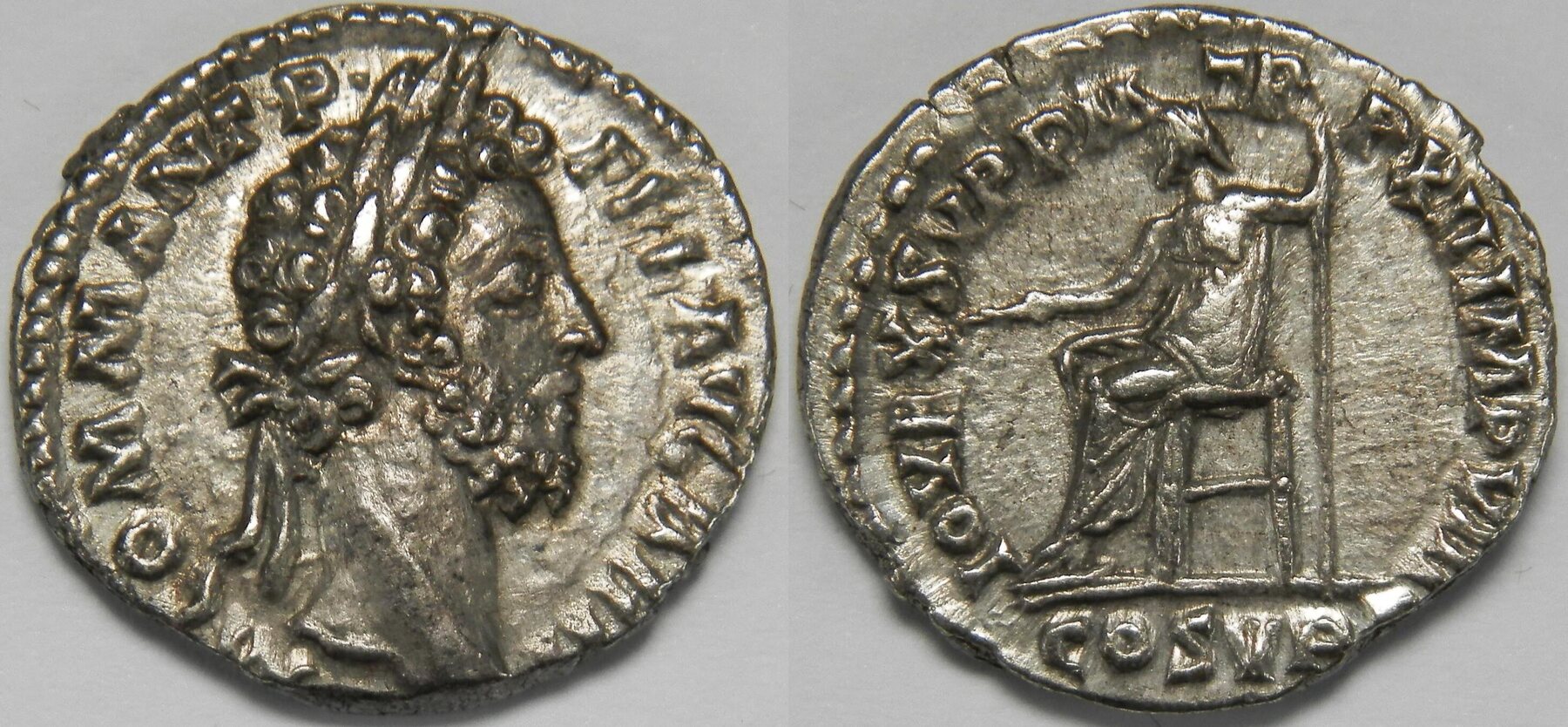 Roman Empire AR Denarius AD 187 Commodus aXF | MA-Shops