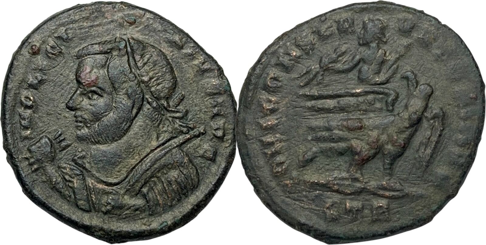 Roman Empire 313 AD. Licinius Ier, superbe et rare pseudo-argenteus de ...