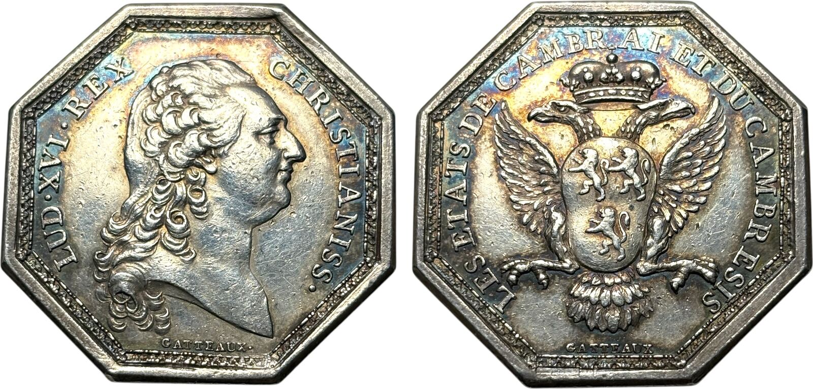 Jeton 1786 France, Louis XVI, États de Cambrai et du Cambrésis VF+ | MA ...