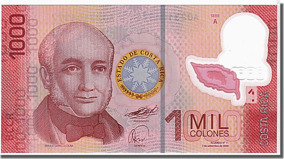 Costa Rica 1000 Colones 2009 Banknote UNC(65-70) | MA-Shops