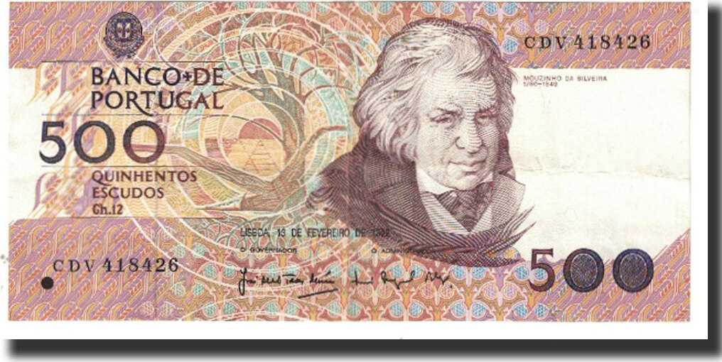 Portugal 500 Escudos Banknote, KM:180a AU(55-58) | MA-Shops