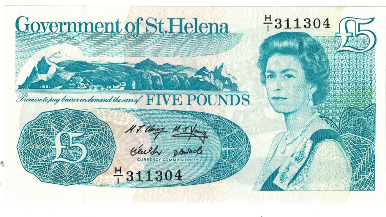 Saint Helena 5 Pounds Banknote, KM:11a UNC(65-70) | MA-Shops