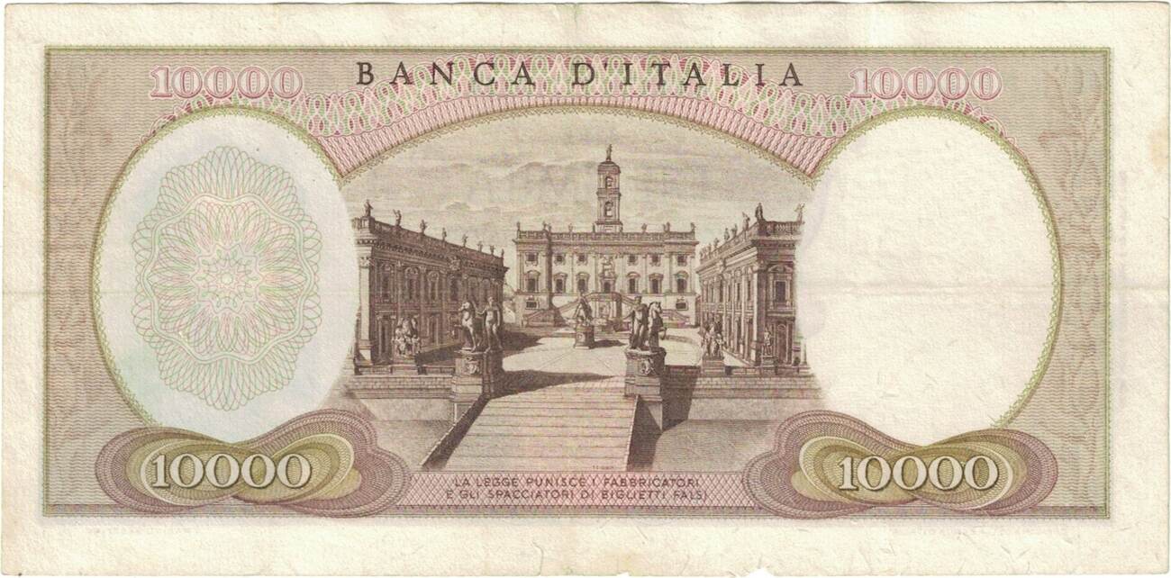 Italy 10,000 Lire 1962 Banknote, 1962-07-03, KM:97a VF(20-25) | MA-Shops
