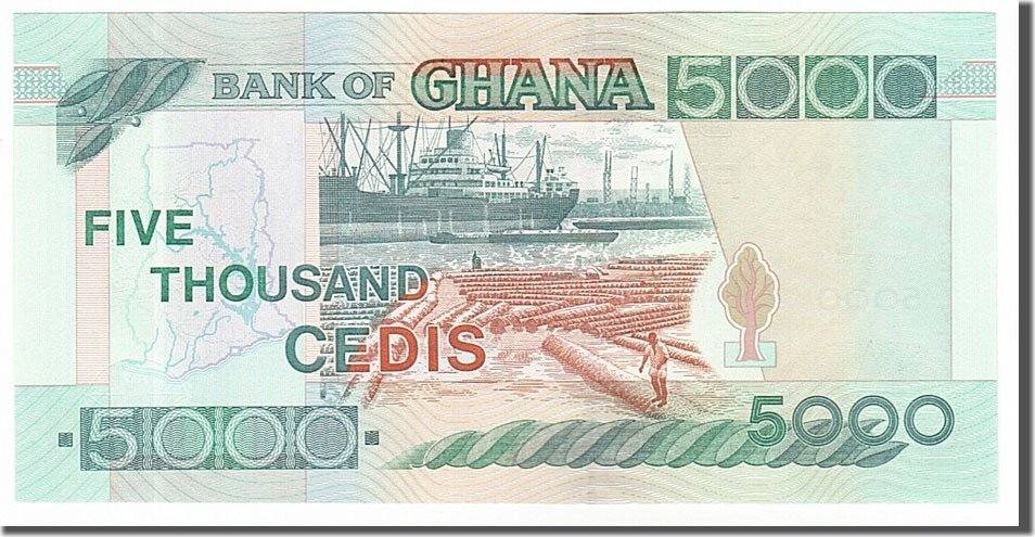 Ghana 5000 Cedis 2003 Banknote, 2003-08-04 UNC(65-70) | MA-Shops