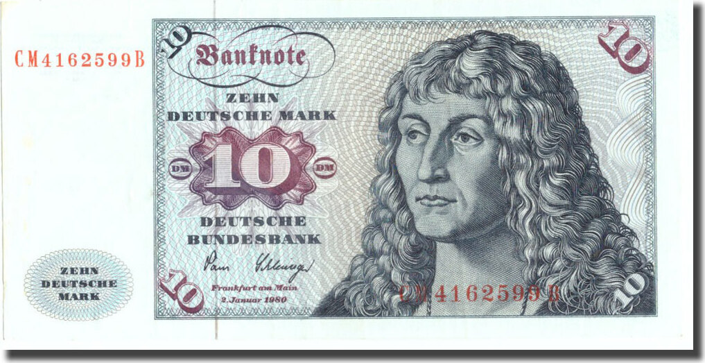 GERMANY - FEDERAL REPUBLIC 10 Deutsche Mark 1980 Banknote, 1980-01-02 ...
