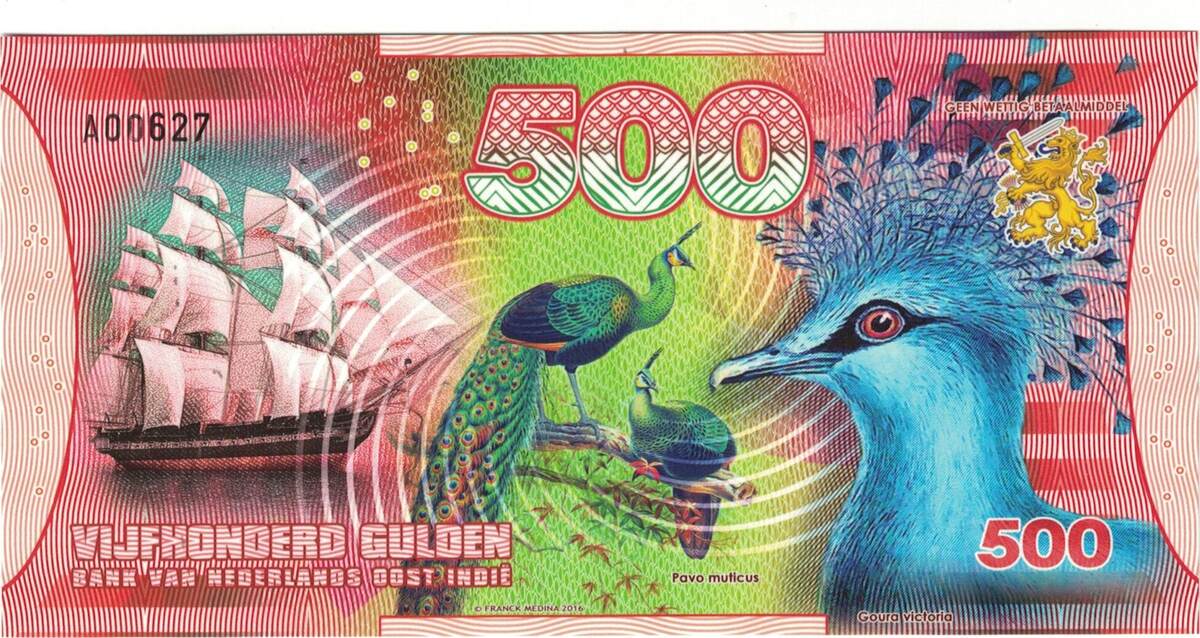 Netherlands 500 Gulden 2016 Banknote, 2016-11-20, OOST INDIES UNC(65-70 ...