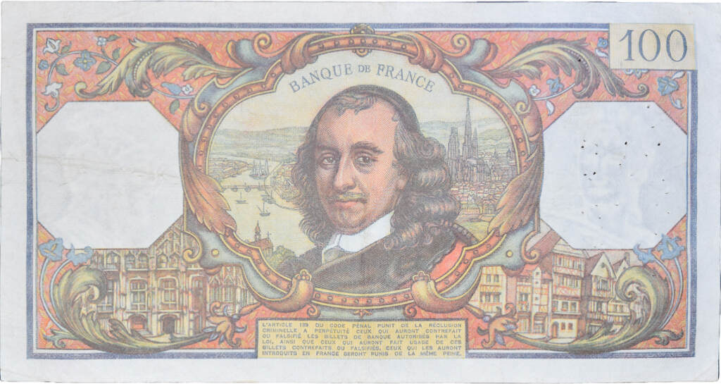 France 100 Francs 1977 Corneille, E.109263223, Fayette:65.58 EF(40-45) | MA-Shops