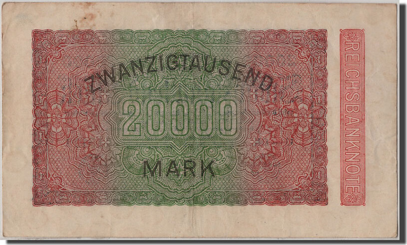 Germany 20,000 Mark 1923 Banknote, 1923-02-20 VF(30-35) | MA-Shops