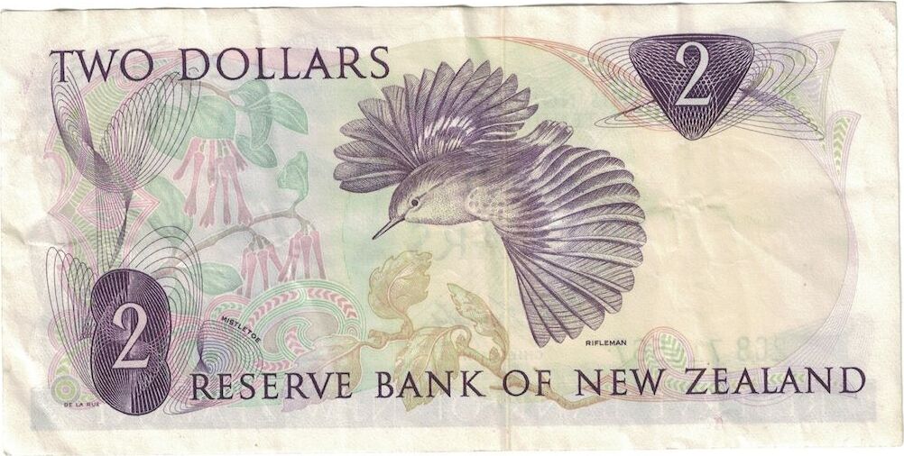 New Zealand 2 Dollars 1975-1977 Banknote, KM:164c EF(40-45) | MA-Shops