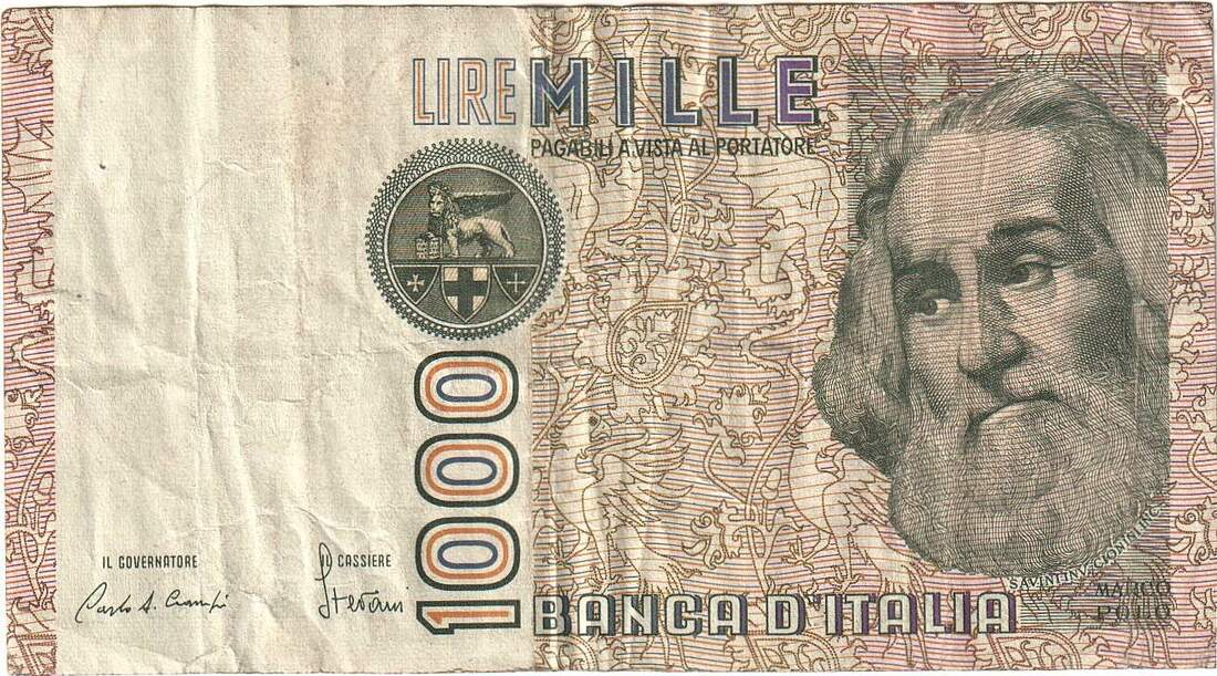 Italy 1000 Lire 1982 1982-06-01, KM:109b EF(40-45) | MA-Shops