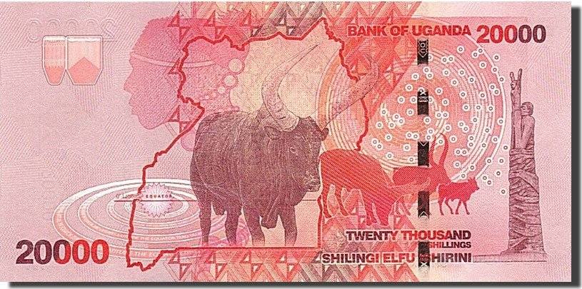 Uganda 20,000 Shillings Banknote, 2013 UNC(65-70) | MA-Shops