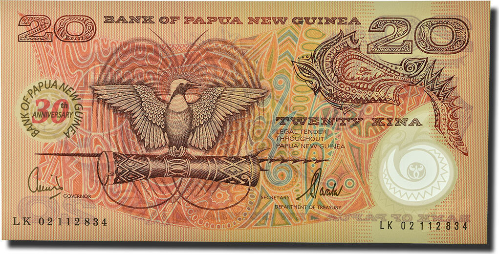 Papua New Guinea 20 Kina 2004 Banknote, KM:27 UNC(65-70) | MA-Shops