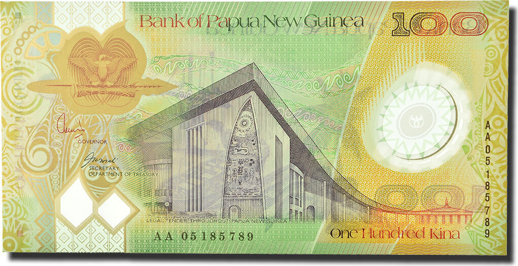 Papua New Guinea 100 Kina 2005 Banknote, KM:33a UNC(65-70) | MA-Shops