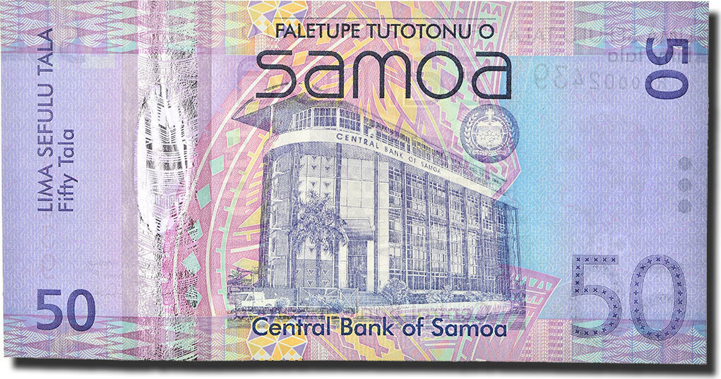 Western Samoa 50 Tala 2008 Banknote, KM:41a UNC(65-70) | MA-Shops