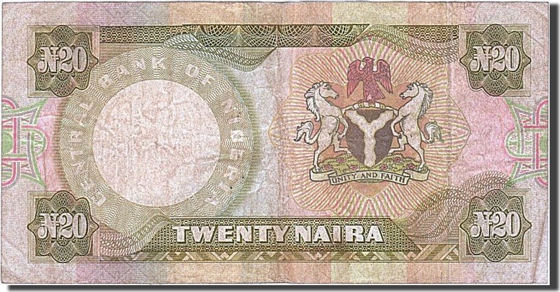 Nigeria 20 Naira 1977 Banknote VF(20-25) | MA-Shops
