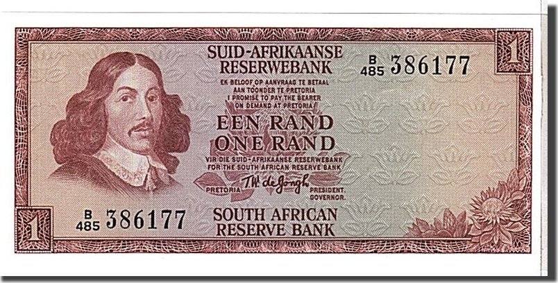 South Africa 1 Rand 1967 Banknote UNC(65-70) | MA-Shops