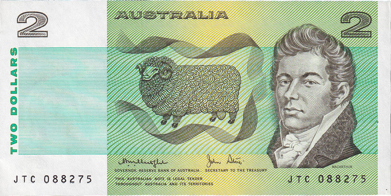 Australia 2 Dollars 1974-85 Banknote, 1983, KM:43d UNC(65-70) | MA-Shops