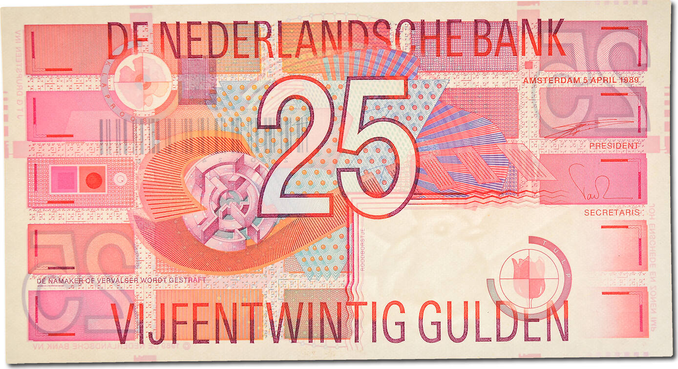 Netherlands 25 Gulden 1999 Banknote UNC(65-70) | MA-Shops