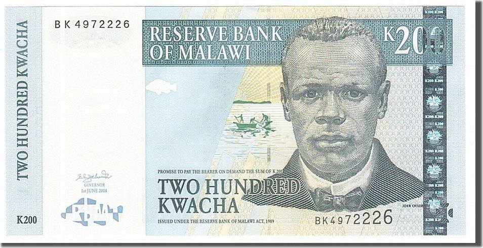 Malawi 200 Kwacha 2004 Banknote, 2004-06-01 UNC(65-70) | MA-Shops
