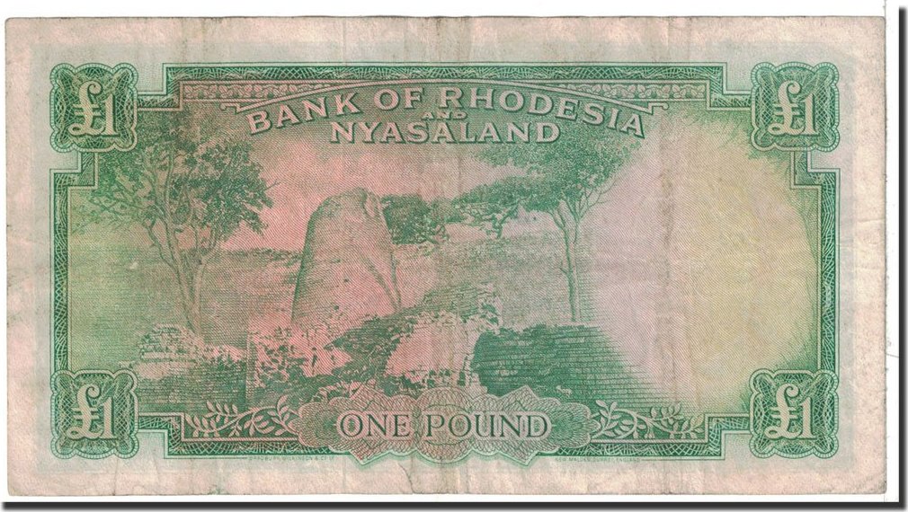 Rhodesia and Nyasaland 1 Pound 1960 Banknote, 1960-01-29, KM:21a EF(40 ...