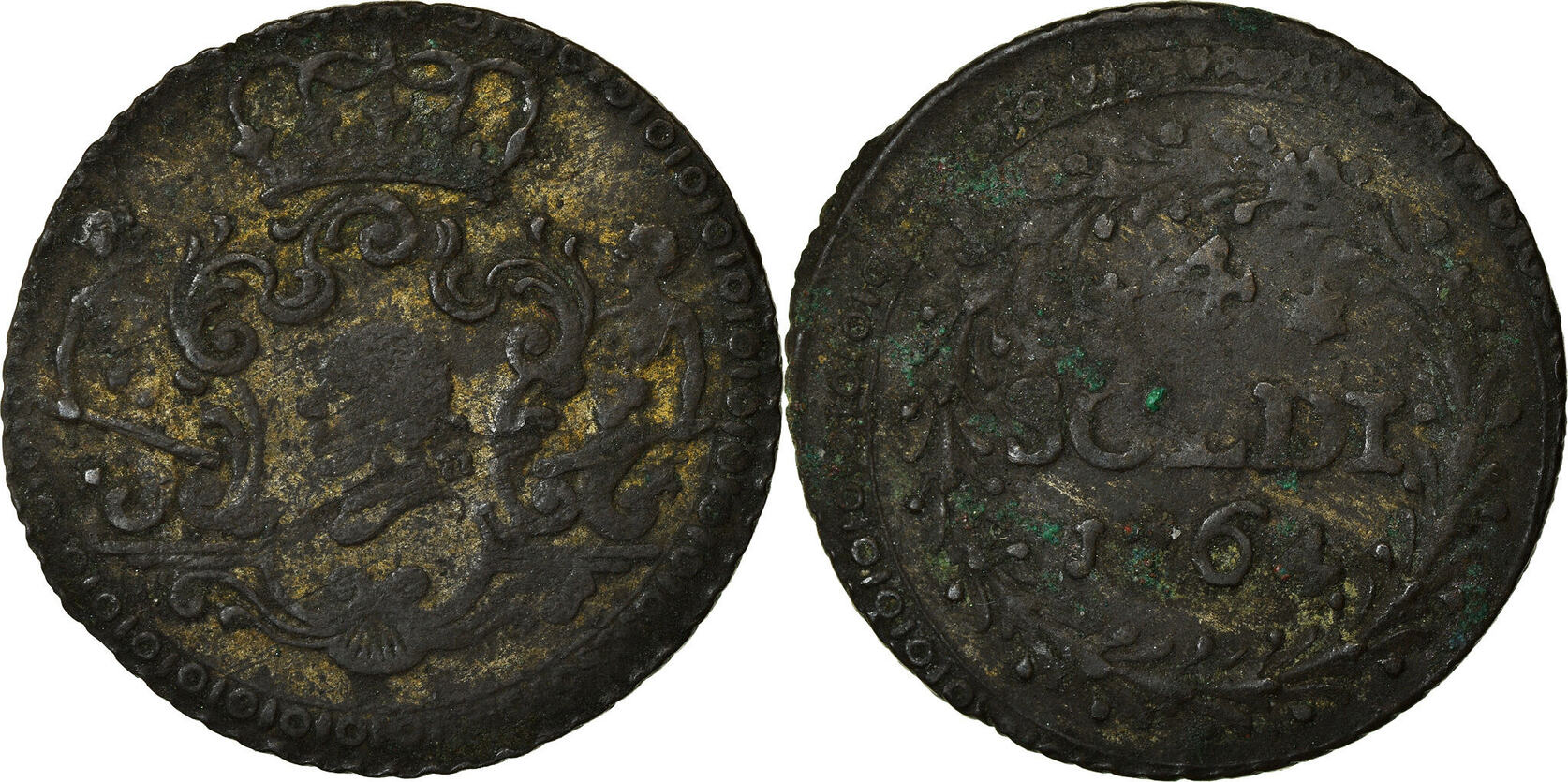 ITALIAN STATES 4 Soldi 1764 Murato Coin, CORSICA, General Pasquale ...