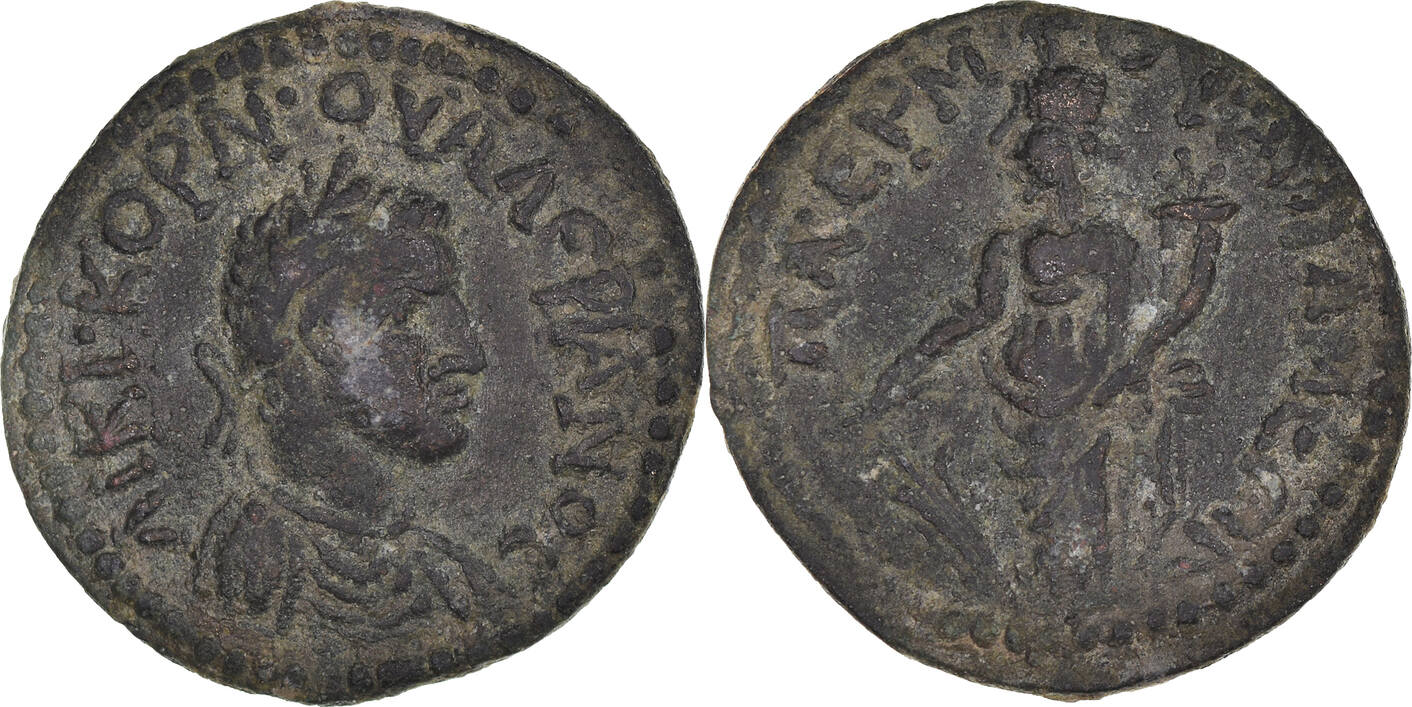 Bronze Æ 256-258 Apameia Coin, Phrygia, Valerian II, Apameia, Bronze EF ...