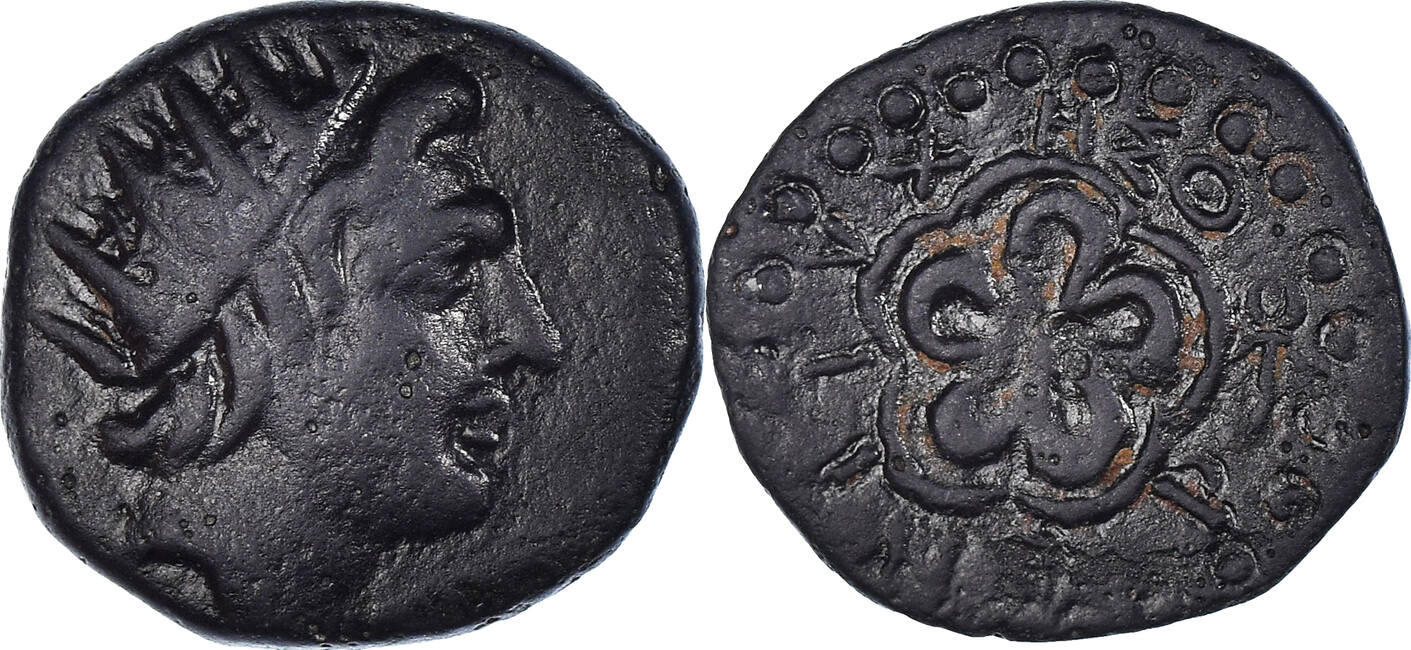 Bronze Æ 88-43 BC Rhodes Coin, Islands off Caria, Rhodes, Bronze EF(40 ...